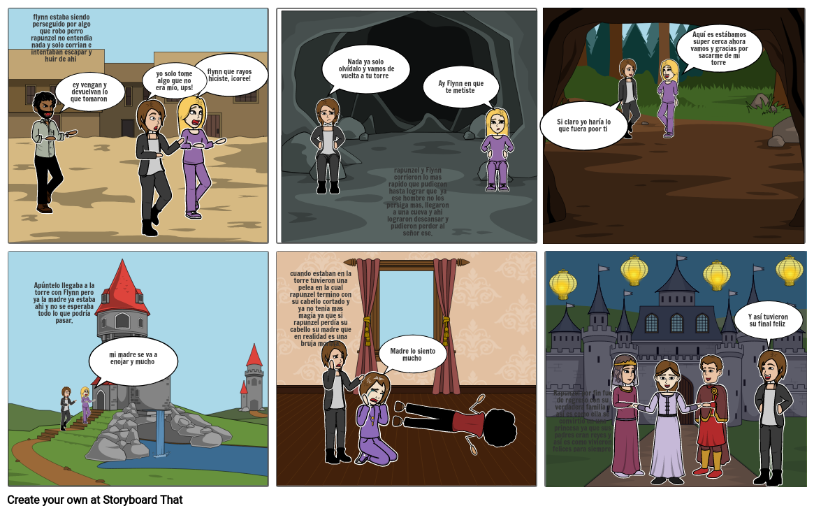 Rapunzel Storyboard por 585d1db8