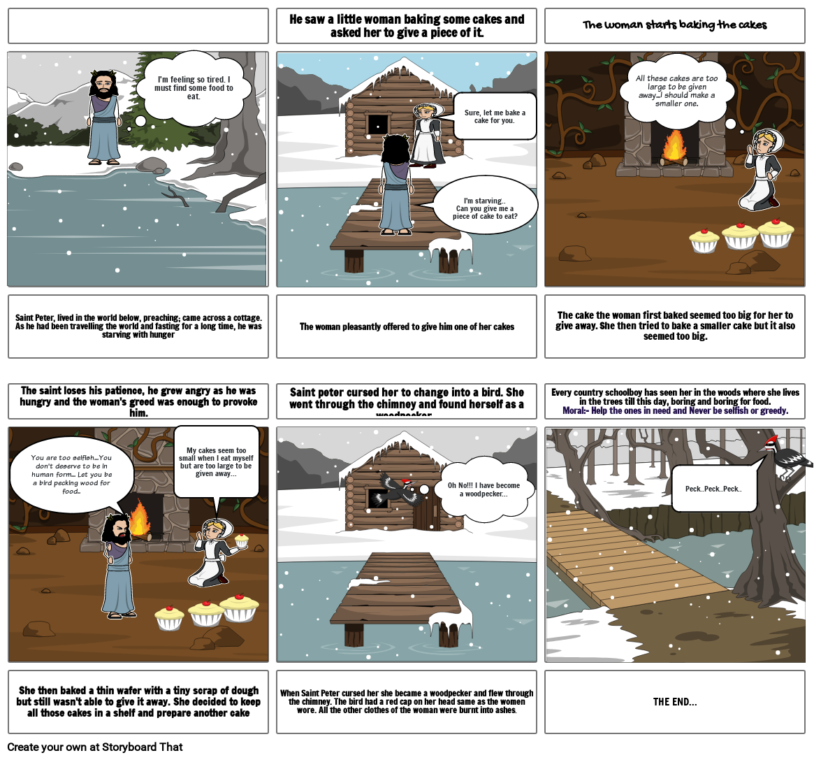 A Legend of the north land storybourd Storyboard