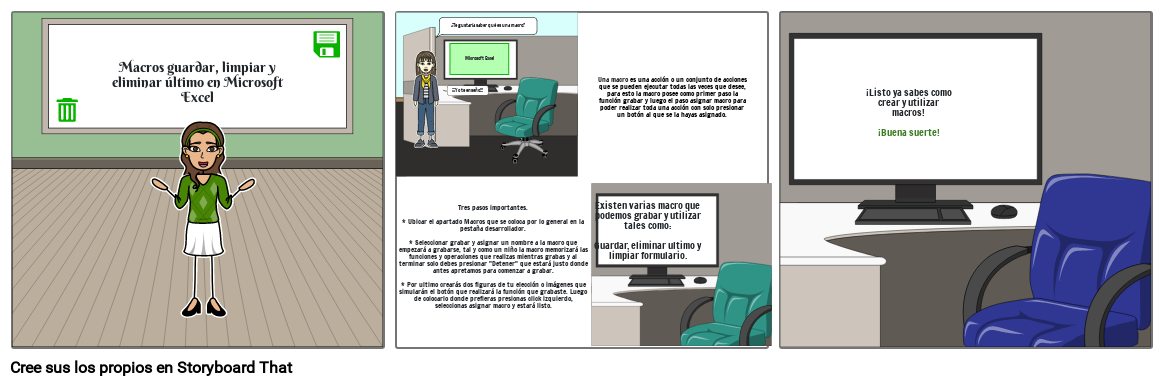 Macros En Excel Storyboard por 591b816e