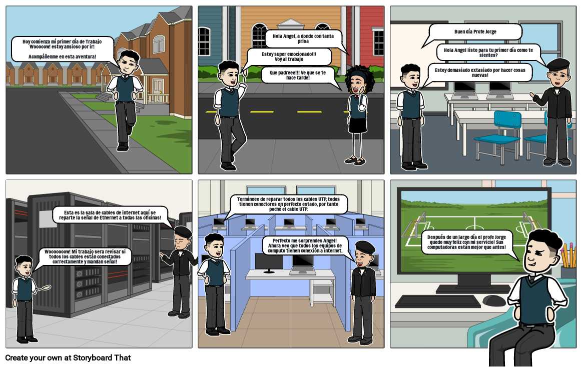 MY STORY IN MY FIRST DAY AT WORK Storyboard By 59447290