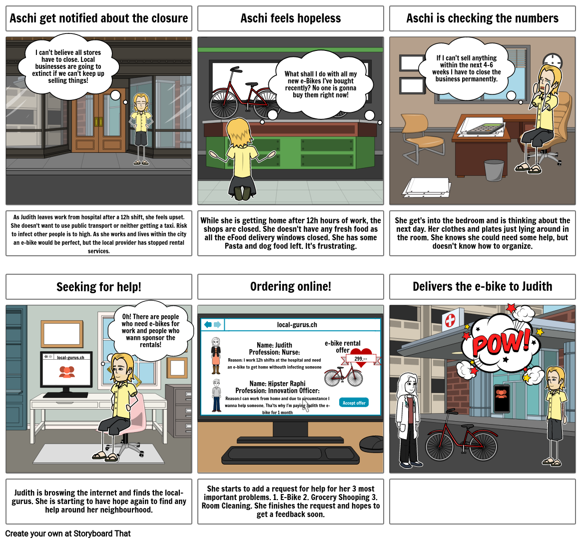 02_Storyboard_Bike_Shop Storyboard por 595da6c6