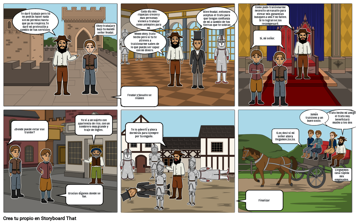 Relaciones de vasallaje Storyboard por 5968b720