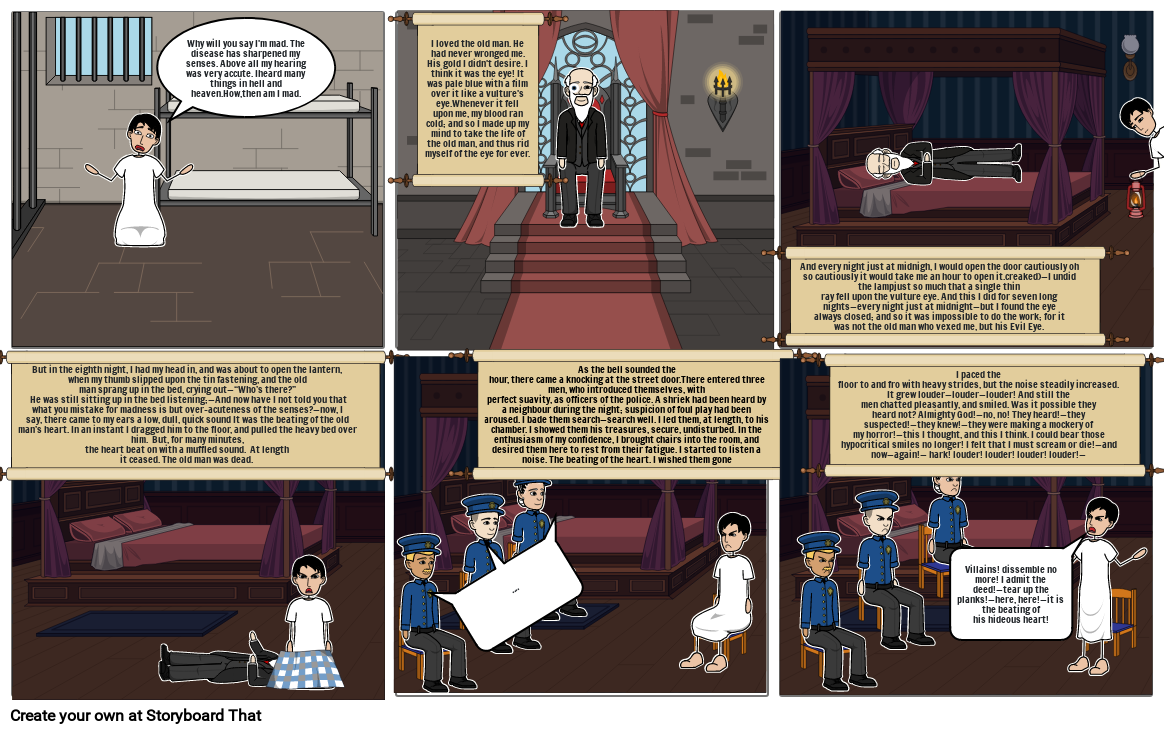 The Tell-Tale Heart Storyboard por 599ac57d