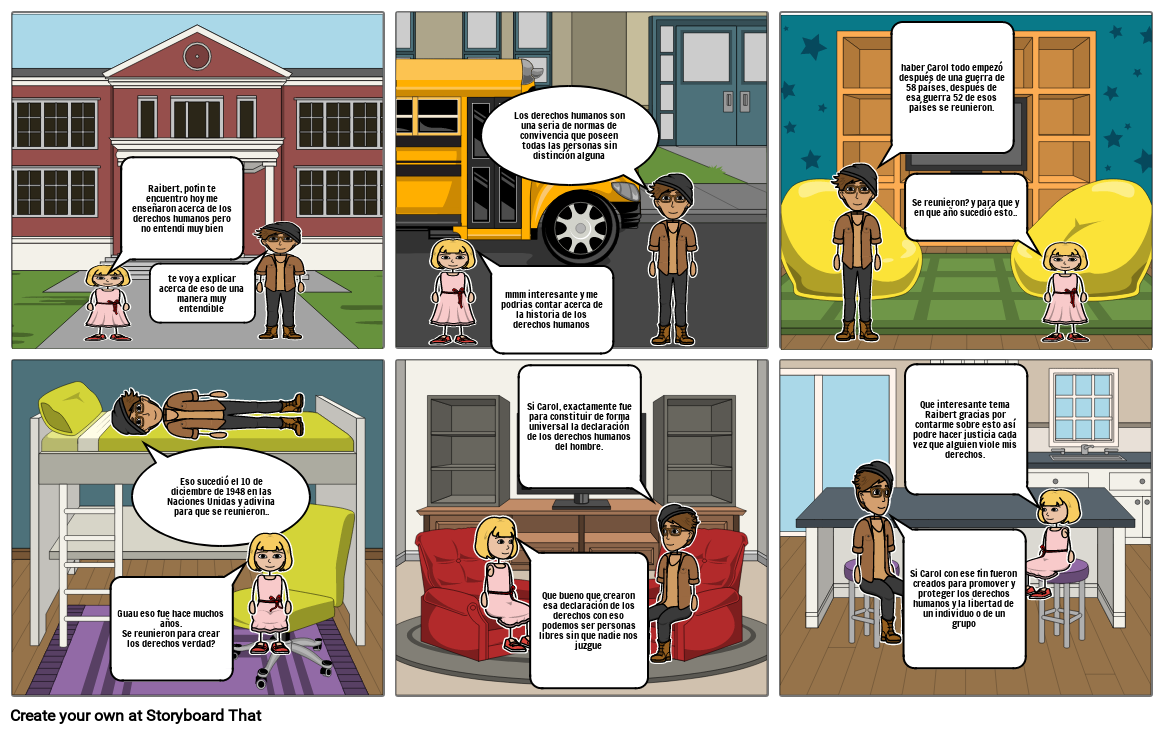 derechos humanos 2 Storyboard by 59c4aa97