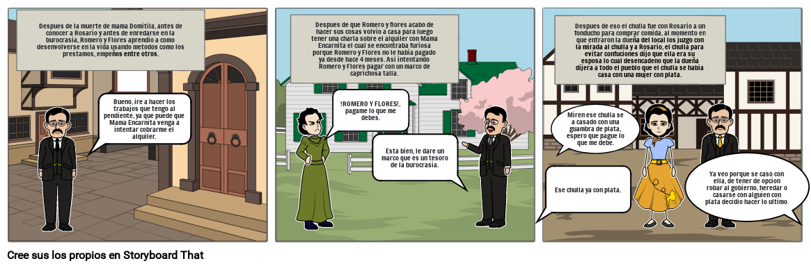 El chulla Romero y Flores comic Storyboard by 5a5149a3