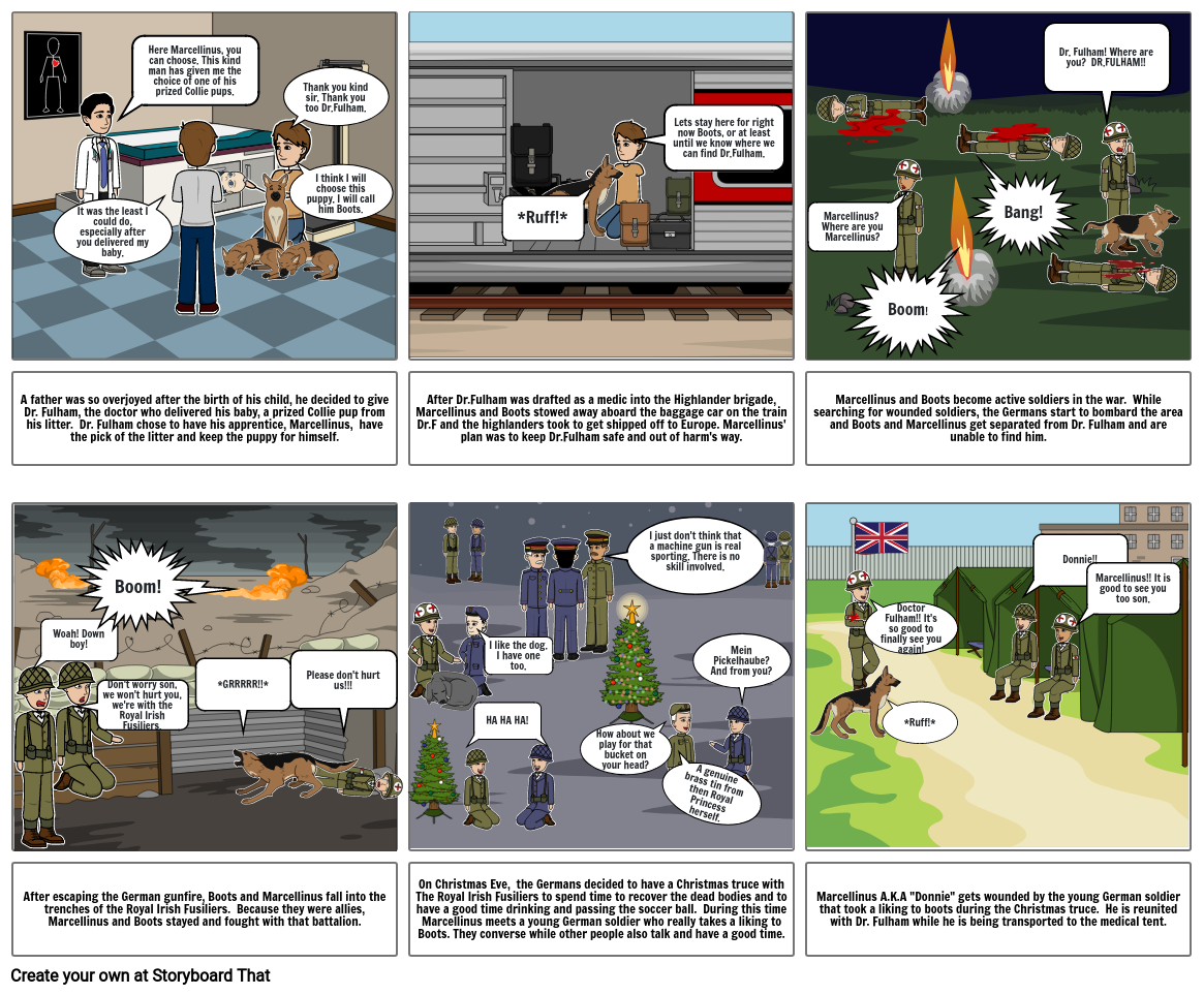 Connor R Dogs of War Storyboard von 5ab3a793