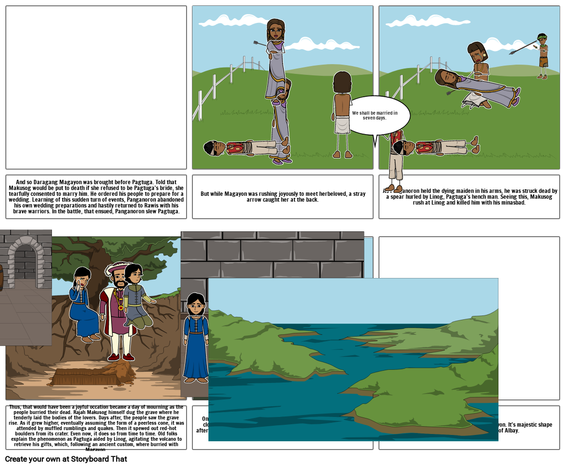 the legends of mount mayon Storyboard by 5b00813f