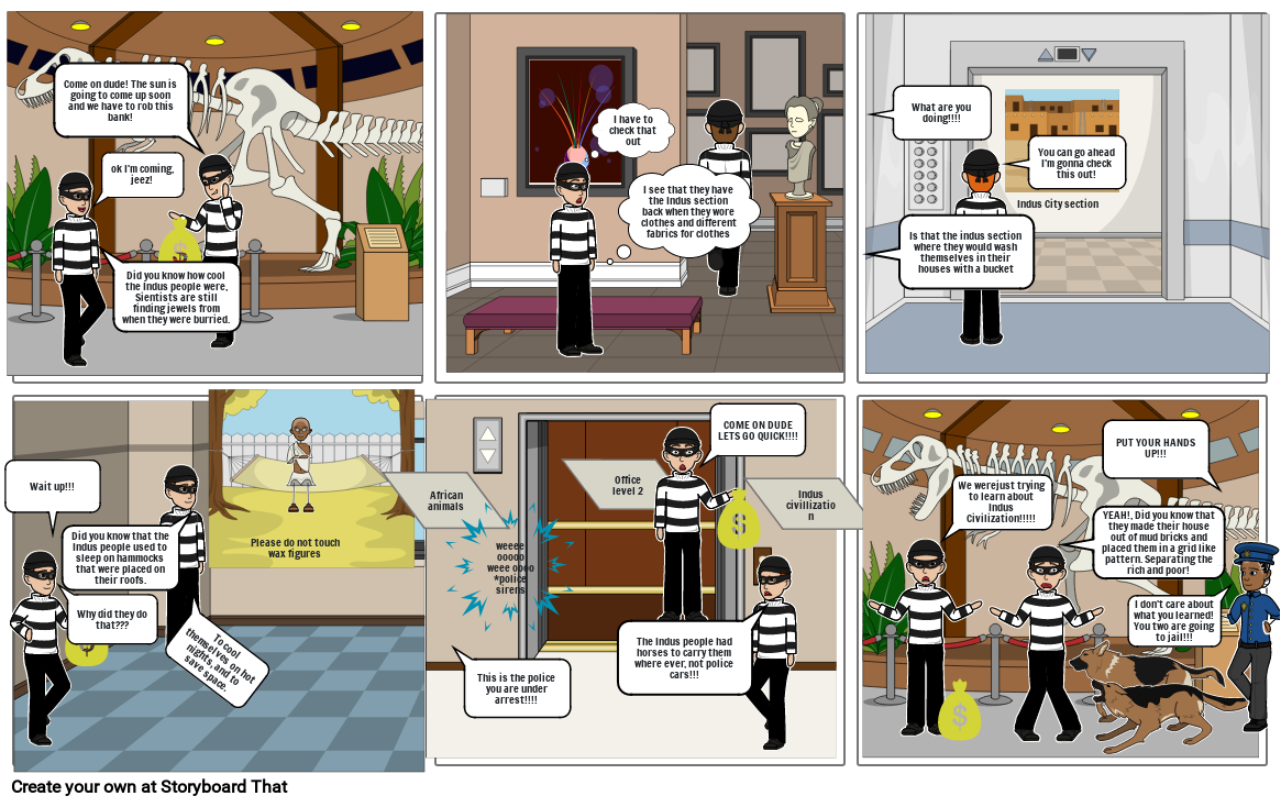 Robbing a museum! Storyboard por 5b0c6272