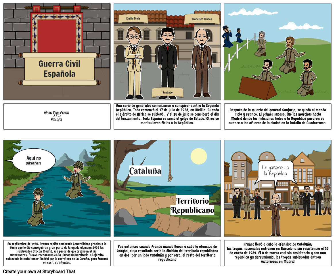 Guerra civil española Storyboard by 5b4b57c2