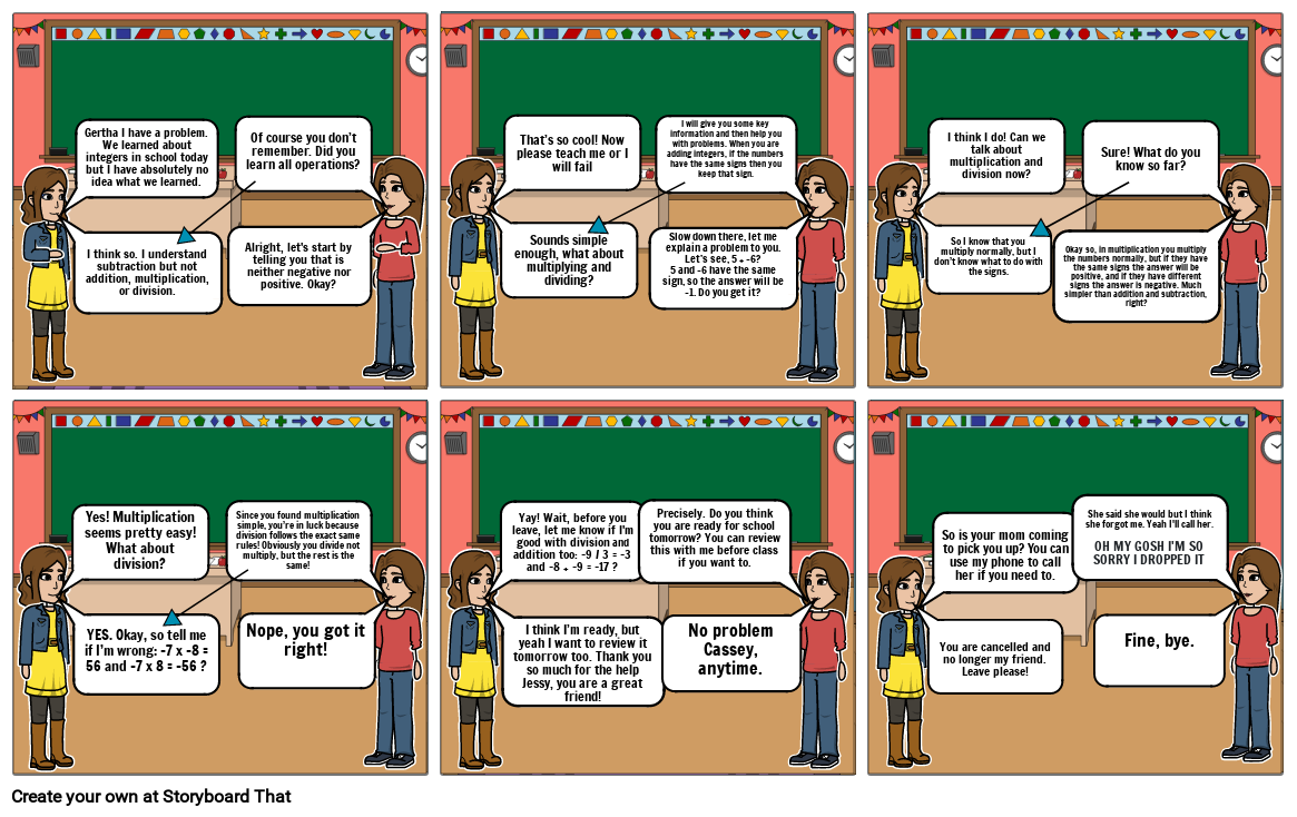 Maths Comic Script Storyboard by 5bc4ece1