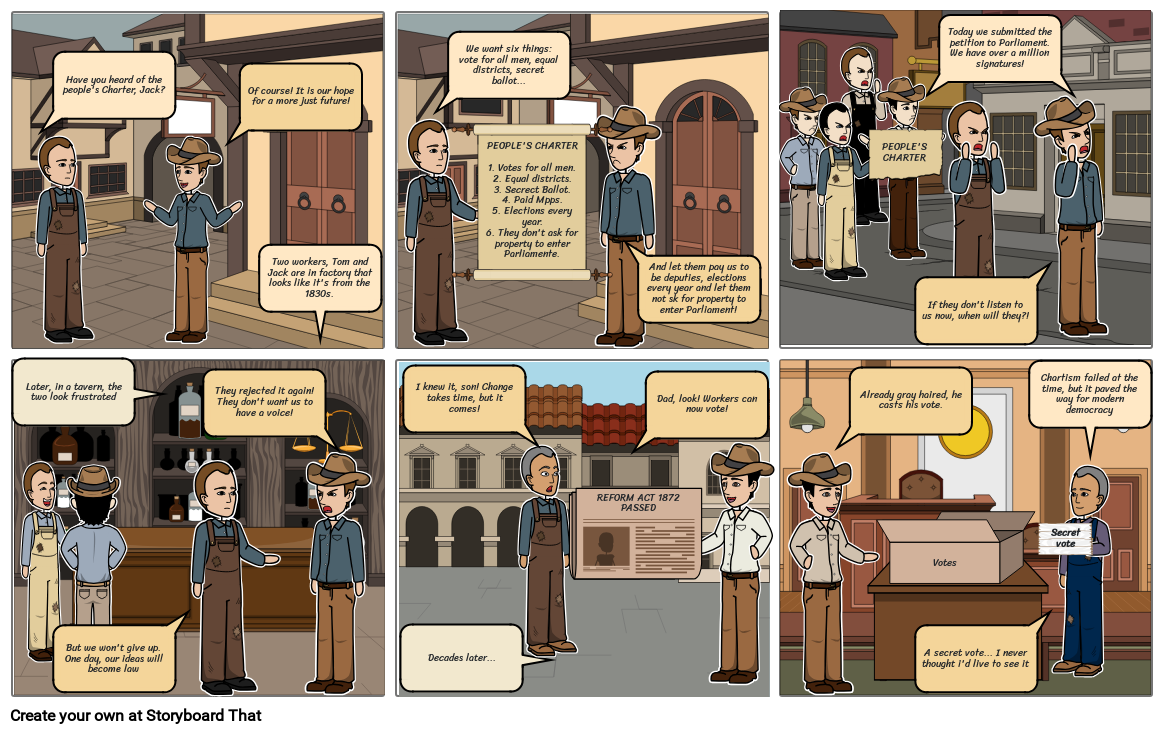CHARTISM Storyboard by 5bd60b23