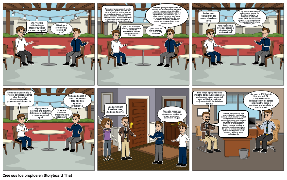 comic problematica del agua Storyboard by 5bd66c14