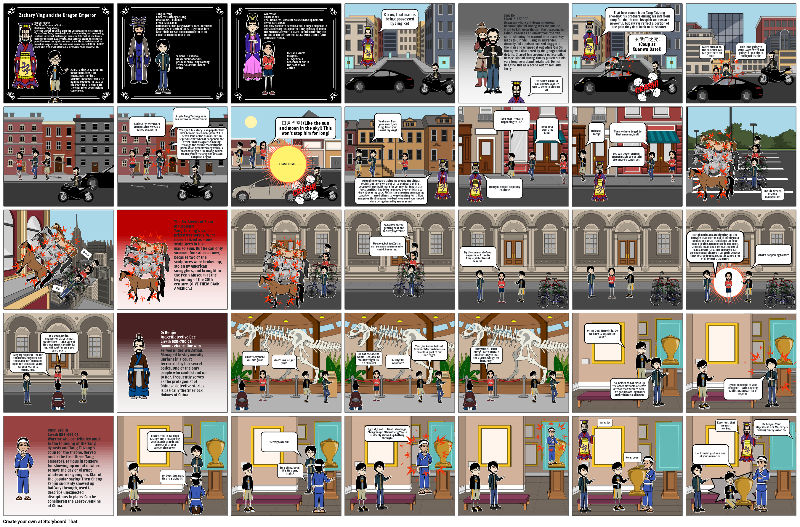 Zachary Ying and the Dragon Emperor Storyboard