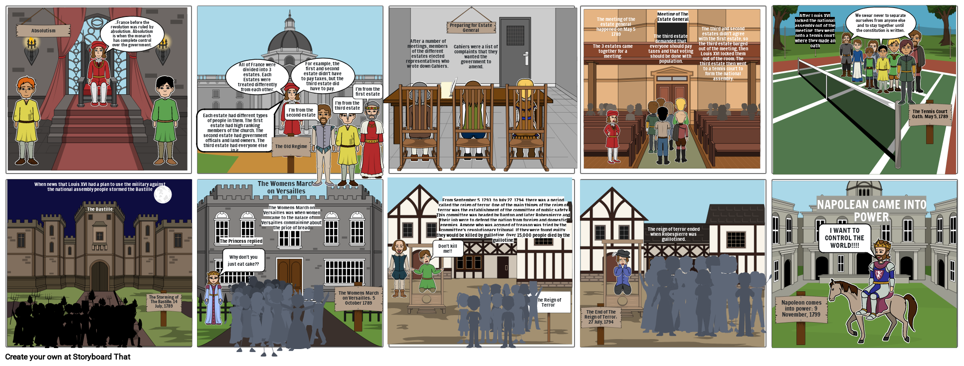 The French Revolution Storyboard Por 5c803b04 The French Revolution Storyboard Por 5c803b04