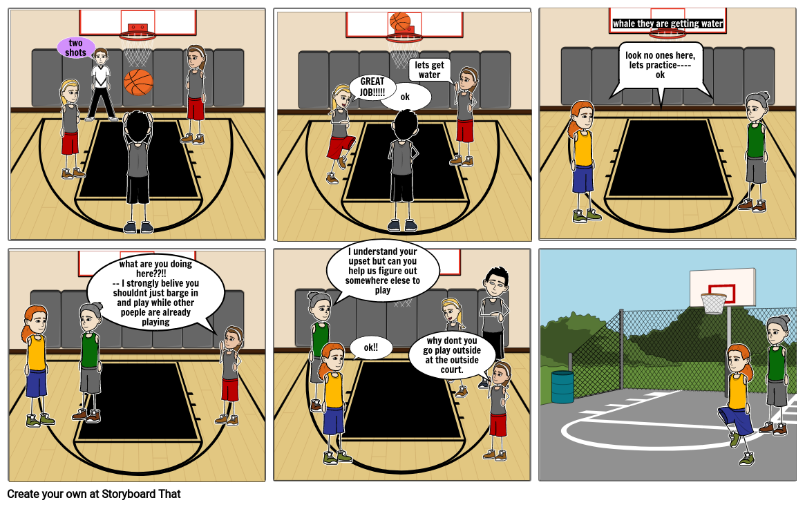 conflict comic strip Storyboard by 5c94458a