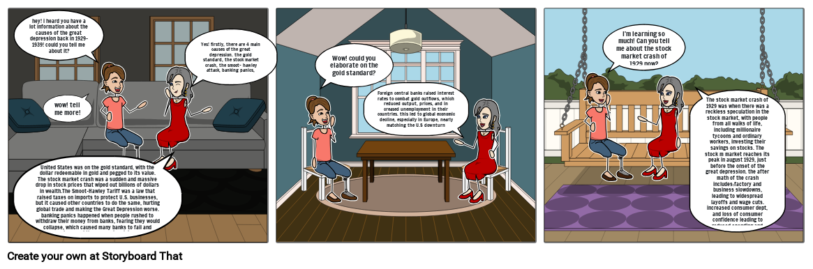 the great depression Storyboard by 5ca1afee97