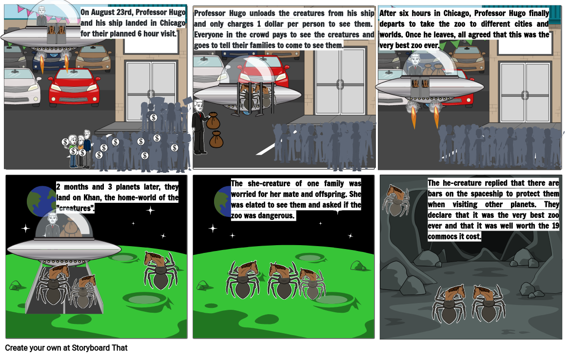 Greg Citak - Media project comic strip Storyboard