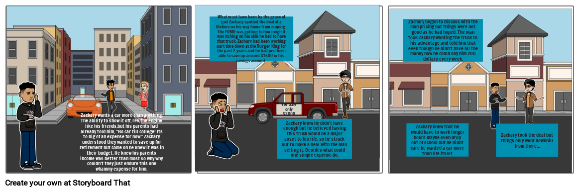 Financial Comic Strip Storyboard por 5cae444b
