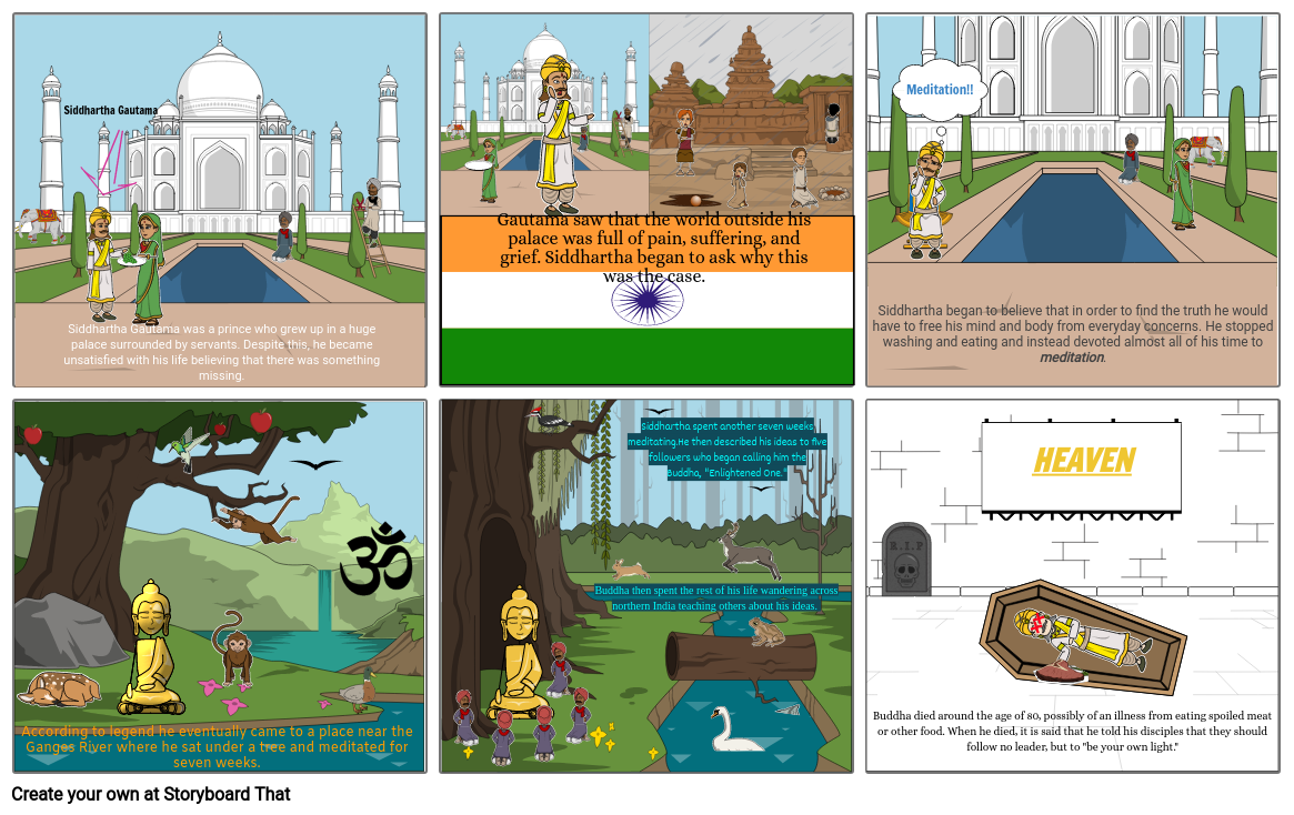 Ancient India Religions l Bernardo Sada Storyboard
