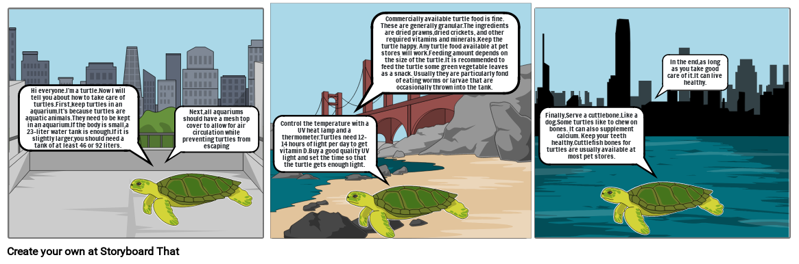 Turtle Storyboard por 5cf0ba8d