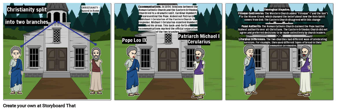 THE GREAT SCHISM Storyboard by 5d3f71e9