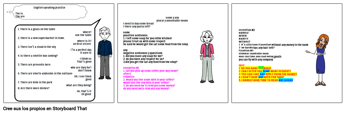 inglish speaking practice Storyboard por 5d728092