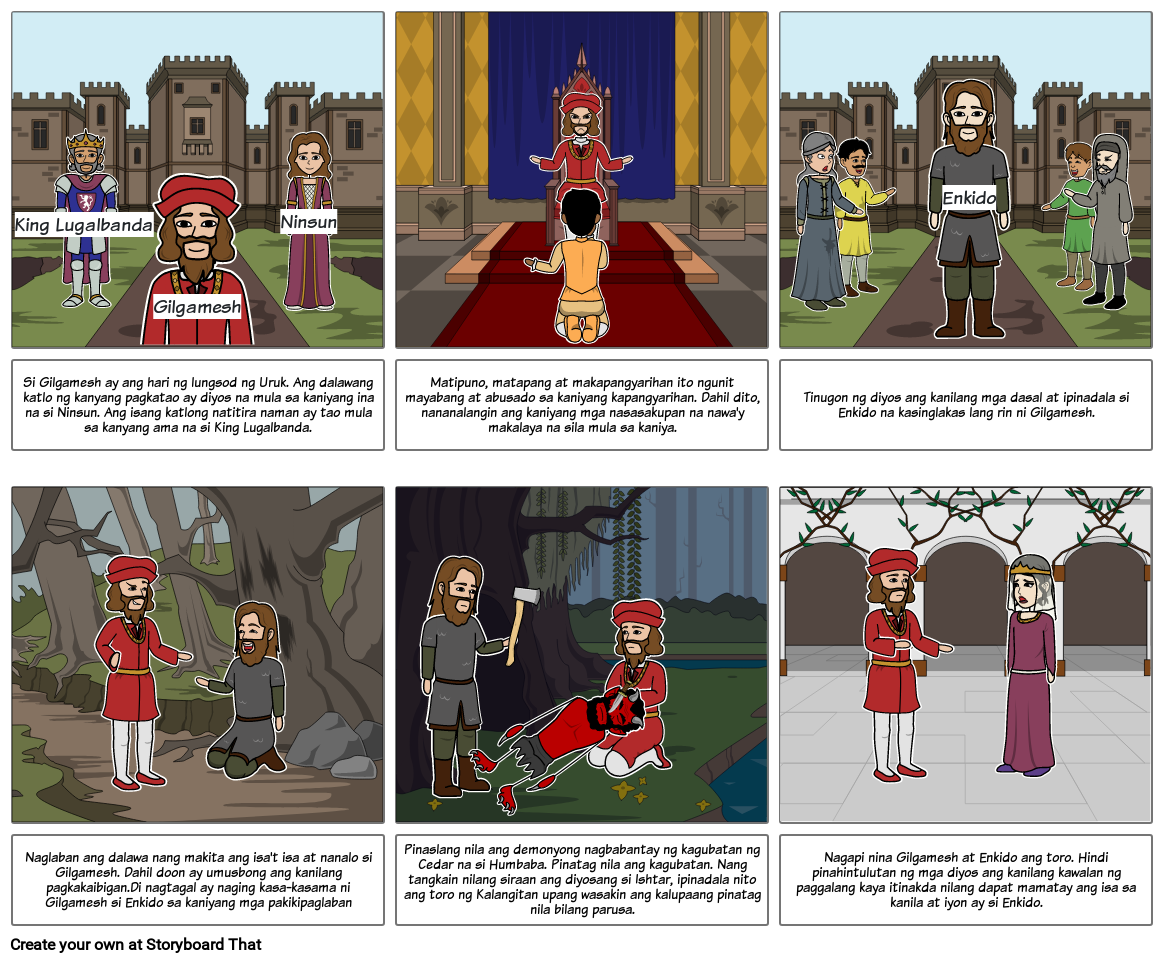 epiko ni gilgamesh Storyboard by 5dc1fee3