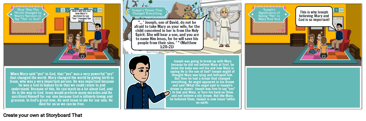 Religion Comic Book Project By: Steven 2 Storyboard