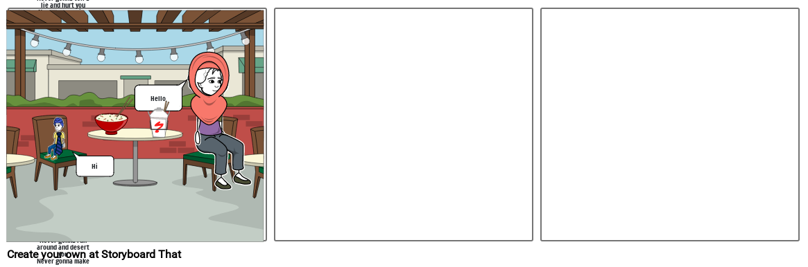 Dialogue Storyboard Storyboard by 5de3b801