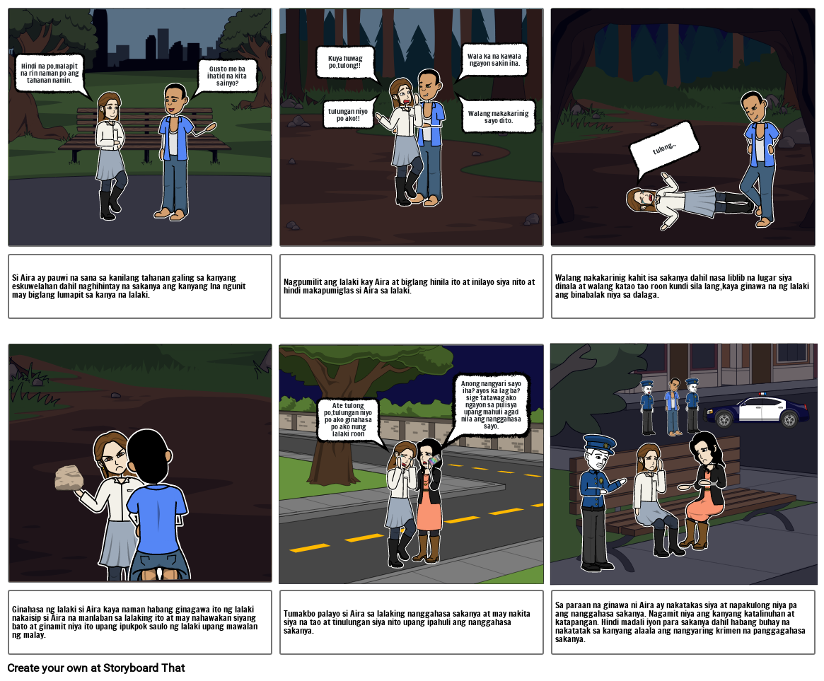 Lesson 1 Performance Task Comics Strip Storyboard