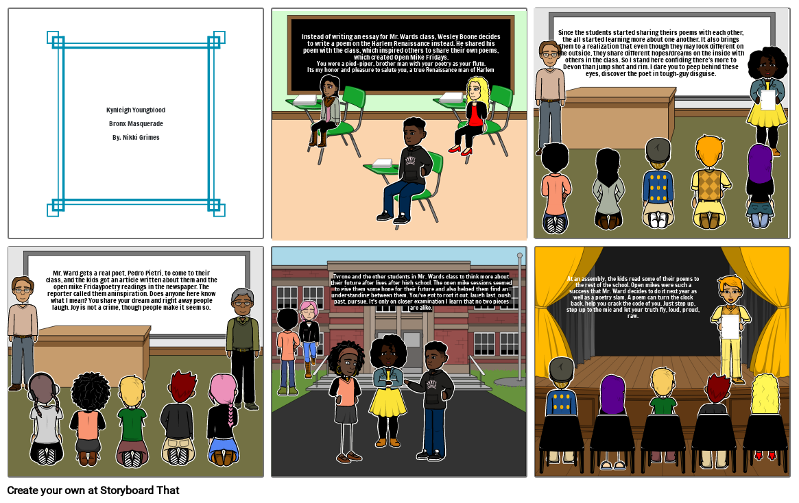 Bronx Masquerade Storyboard by 5e7aabc9