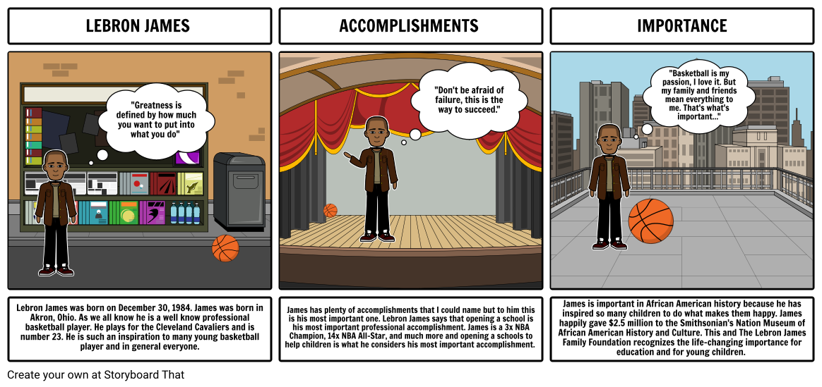 Zanye Durham, Lebron James Storyboard por 5e975a25