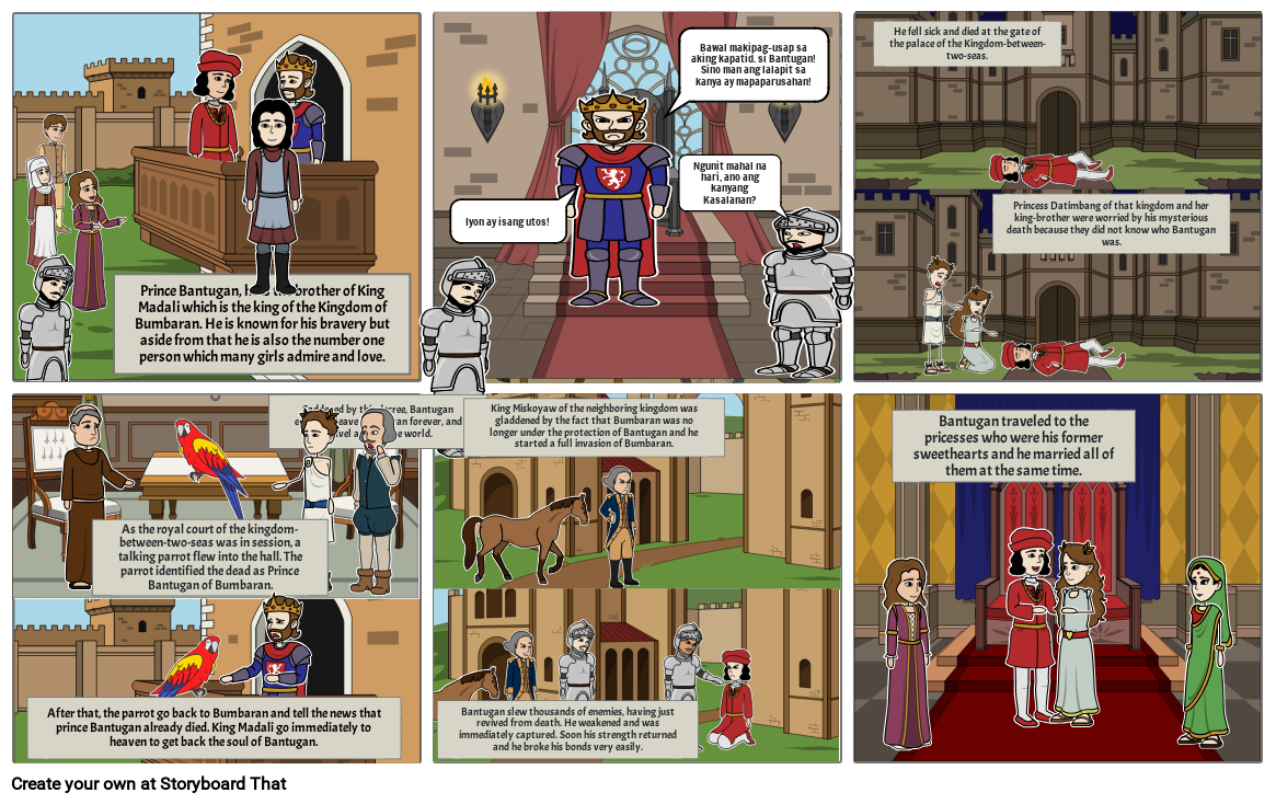 Epikong Bantugan Storyboard by 5e98d902