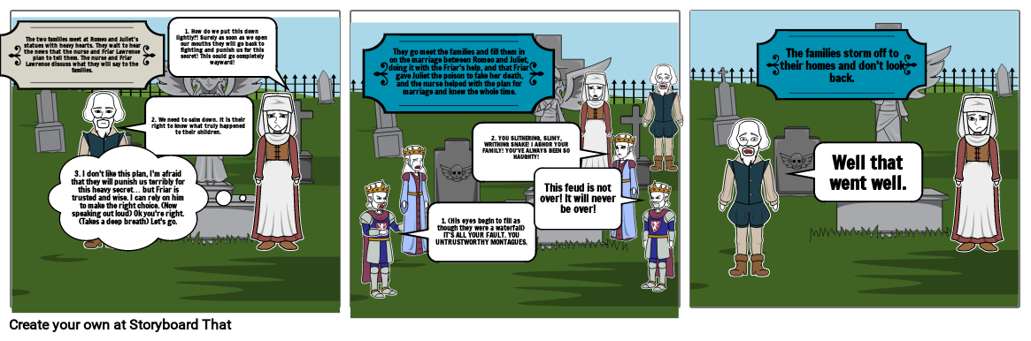 Romeo and Juliet Tragedy Storyboard by 5e9bc7fd
