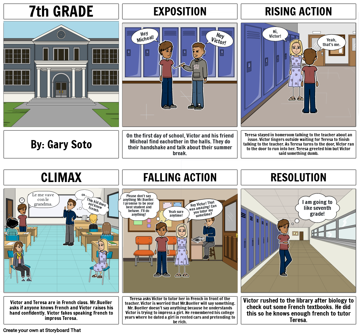 SEVENTH GRADE Storyboard por 5ecfd152