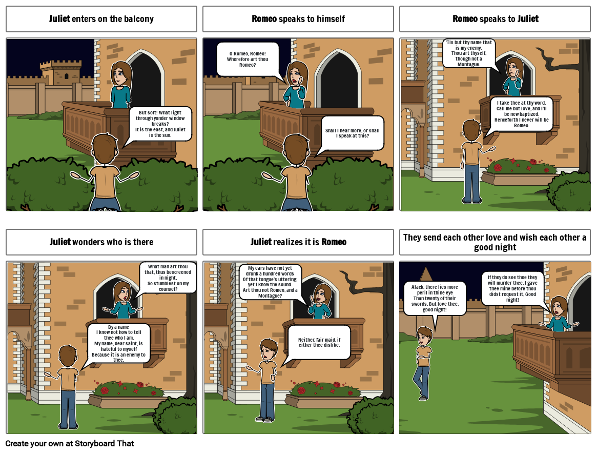 Romeo and Juliet Storyboard by 5f7a0ba6