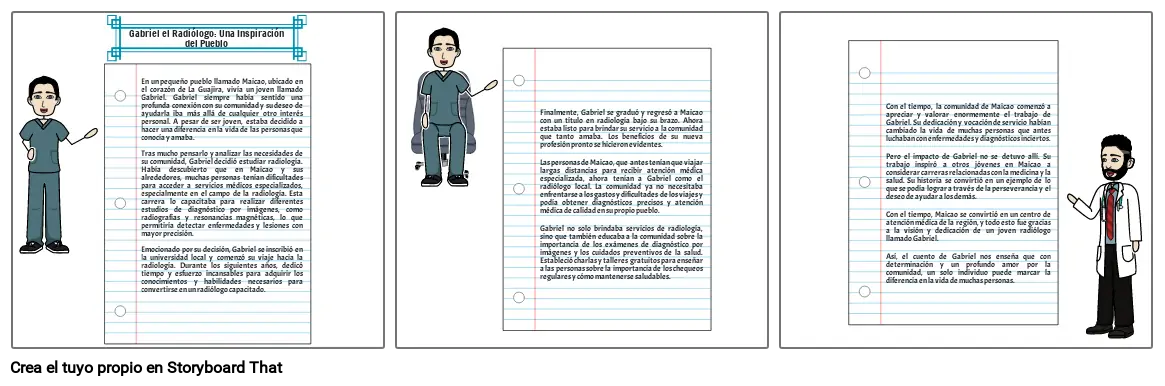 La historia de Gabriel Storyboard por 5fa49807 La historia de Gabriel Storyboard por 5fa49807