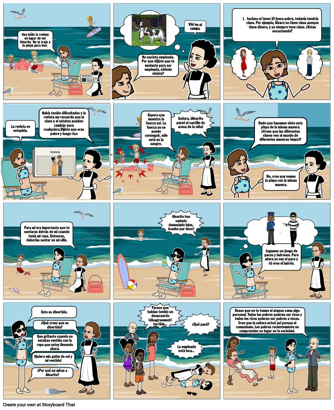 El Delantal Blanco Storyboard by 5fc0acff