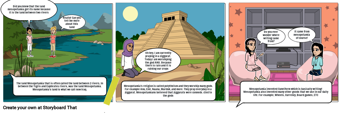 Mesopotamia Comic strip Storyboard por 5fc55fbe
