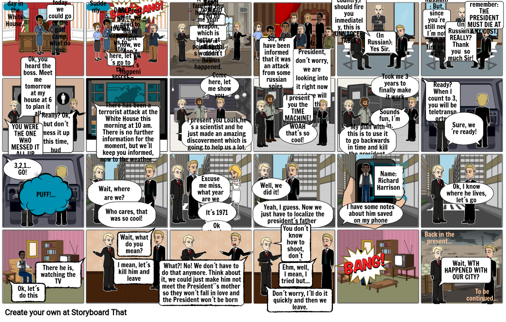 The Russian Spies Storyboard por 5fc65871