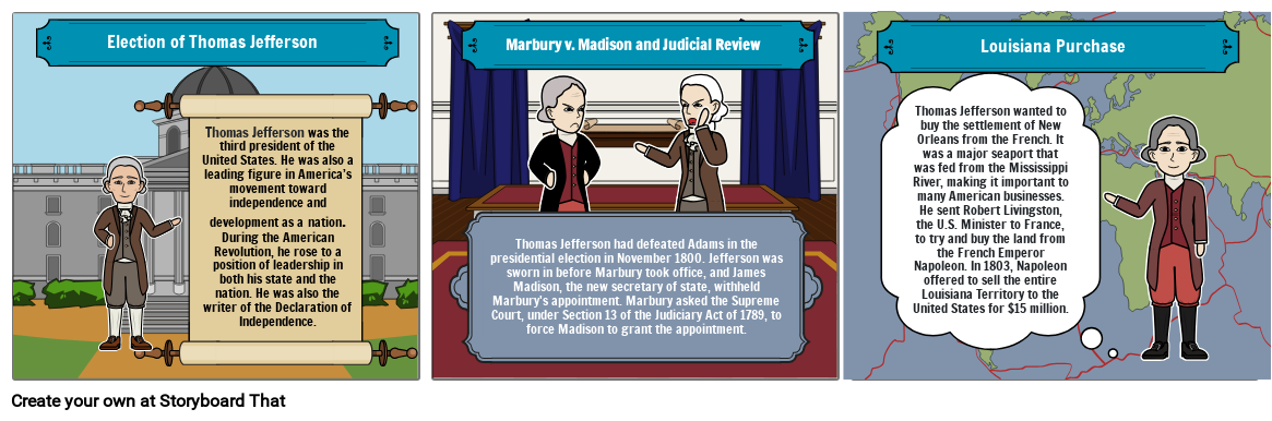 The Age of Jefferson Storyboard por 600b14df