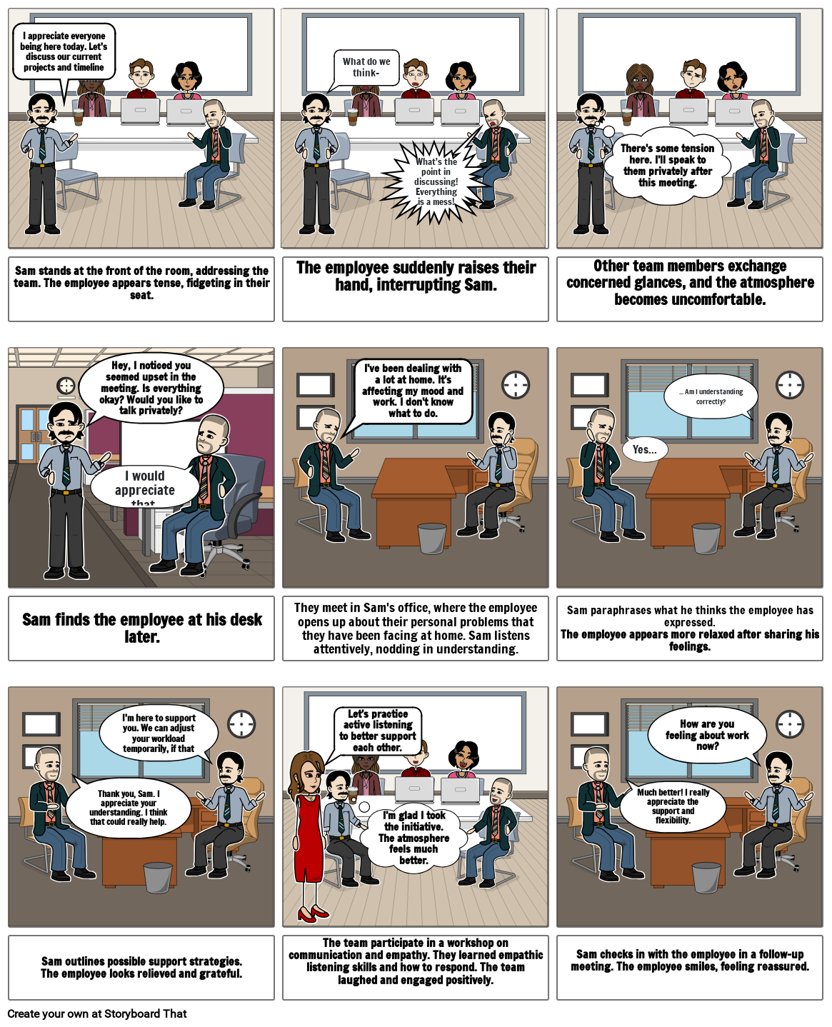 Conflict Exercise Storyboard por 6015236f