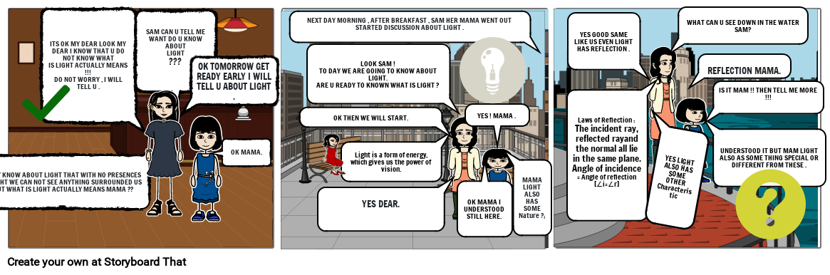 LIGHT,SHADOWS AND REFLECTION-BY BURHANUDDDIN Storyboard