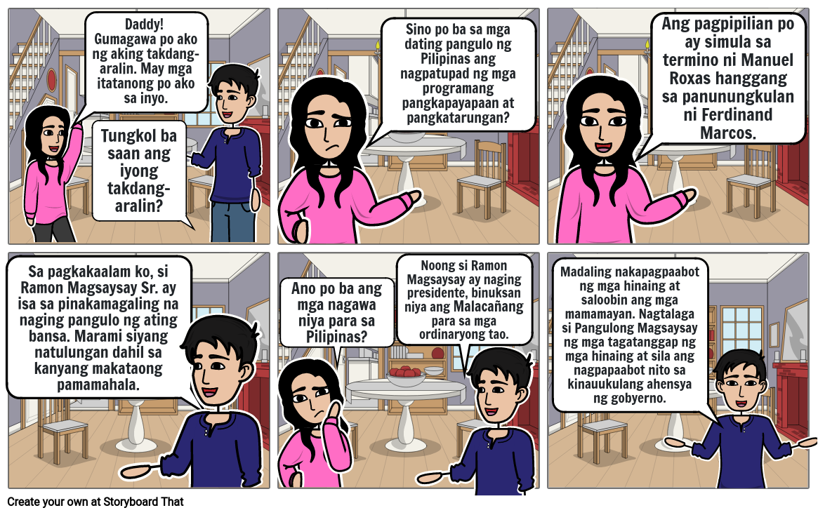 FILIPINO AP KOMIKISTRIP PT Storyboard by 60c991a3