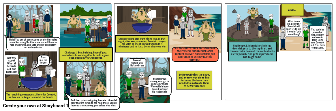 Beowulf - Avi Storyboard por 60d6f6c3