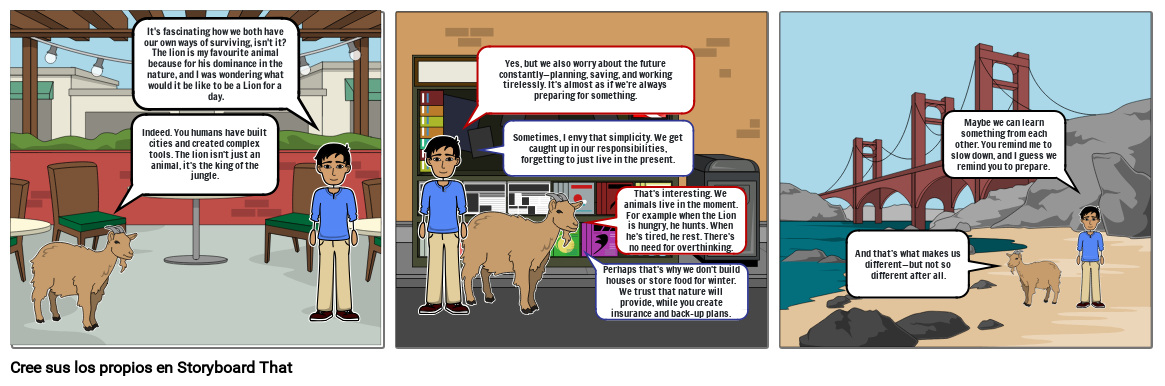 Comic / Exploring verb tenses Storyboard by 60e67d86