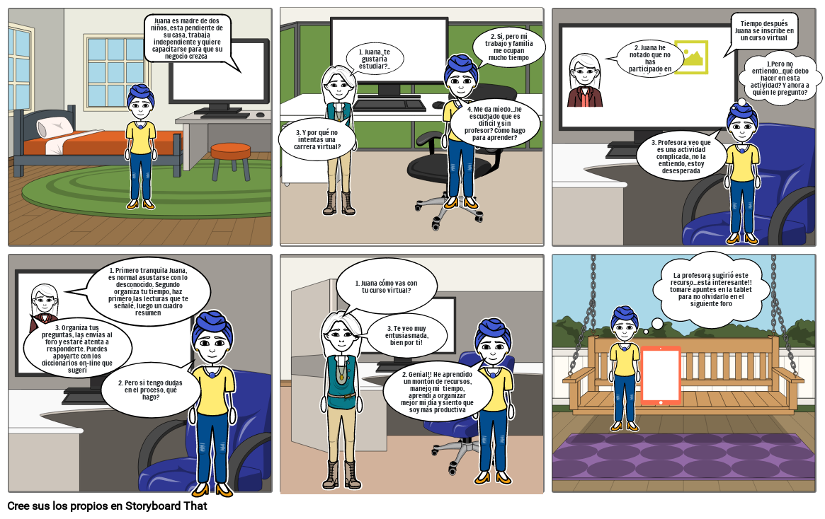 historieta mediación pedagógica Storyboard by 611323e7