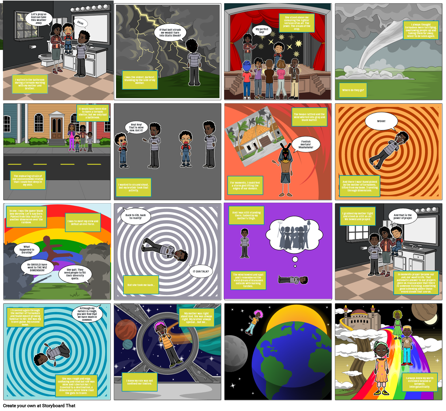 Graphic Essay: Tornado Storyboard by 6117eb0e