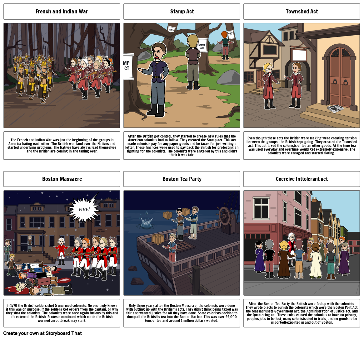 Causes of the Revolution Storyboard por 6119892e