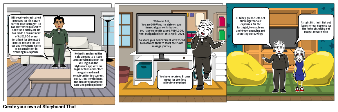 Bill Storyboard Storyboard por 6134b27a